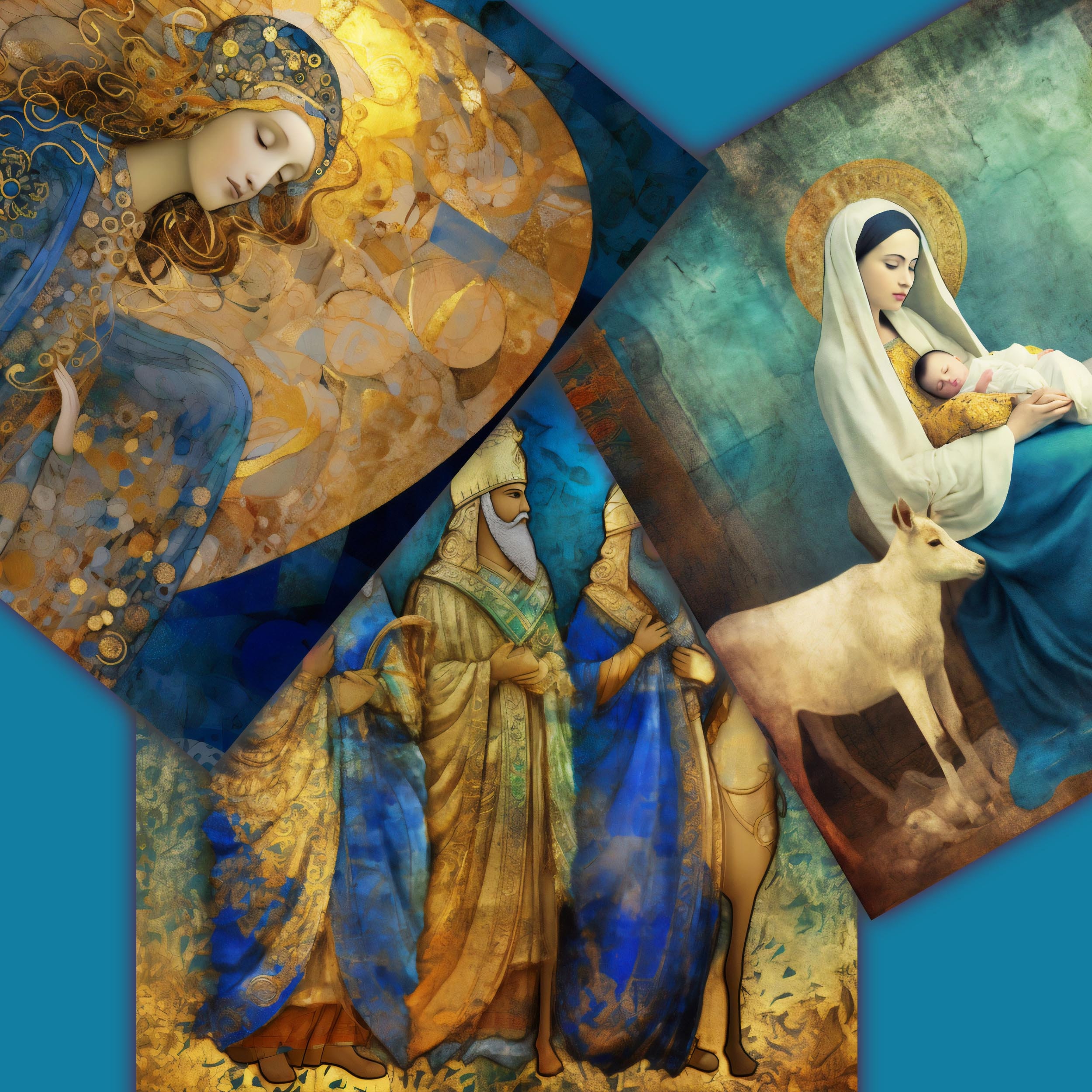 Nativity: Decoupage DIGITAL PAPERS Suitable for All Kinds of Paper ...
