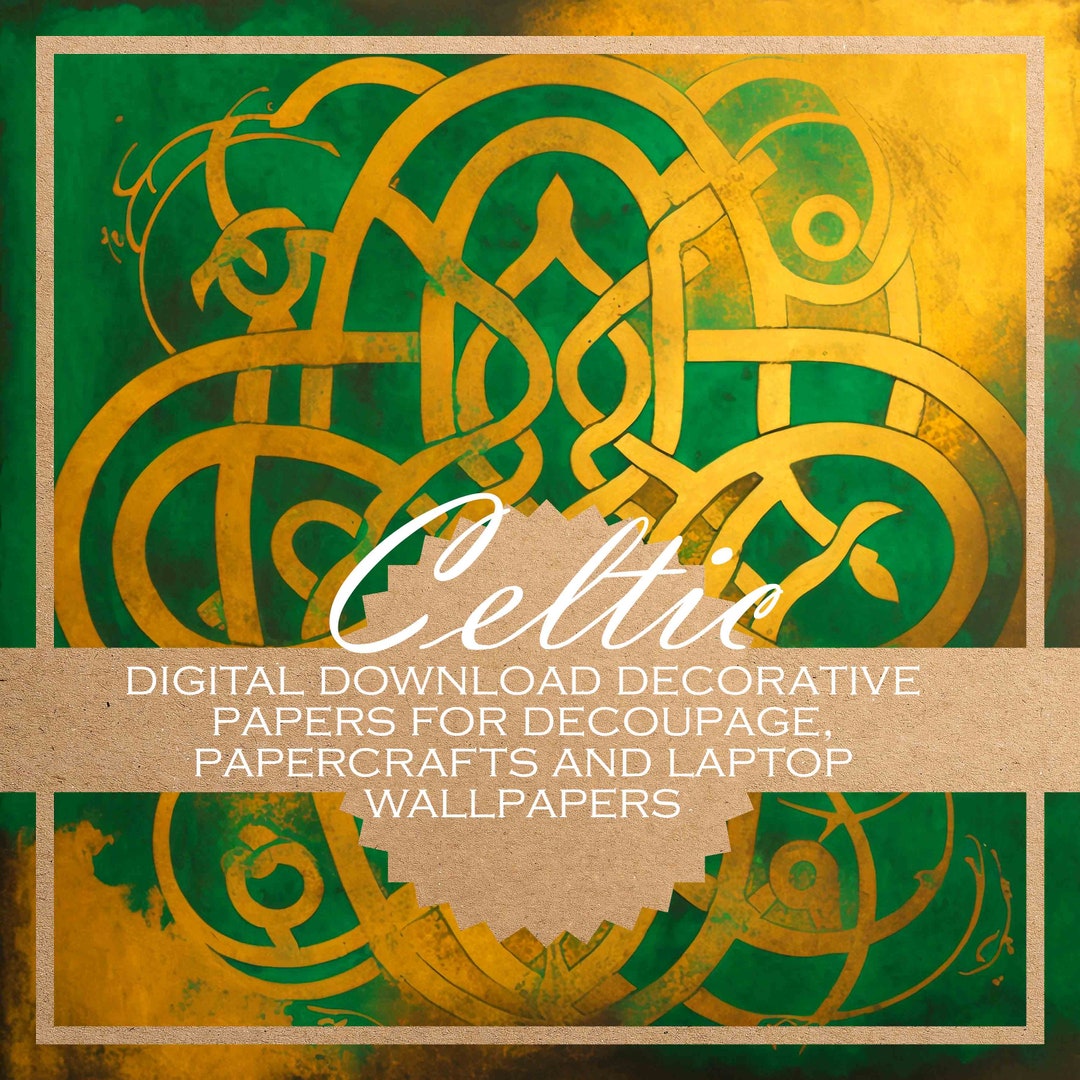 Celtic: Decoupage Download 10x Beautiful DIGITAL PAPERS Suitable for ...