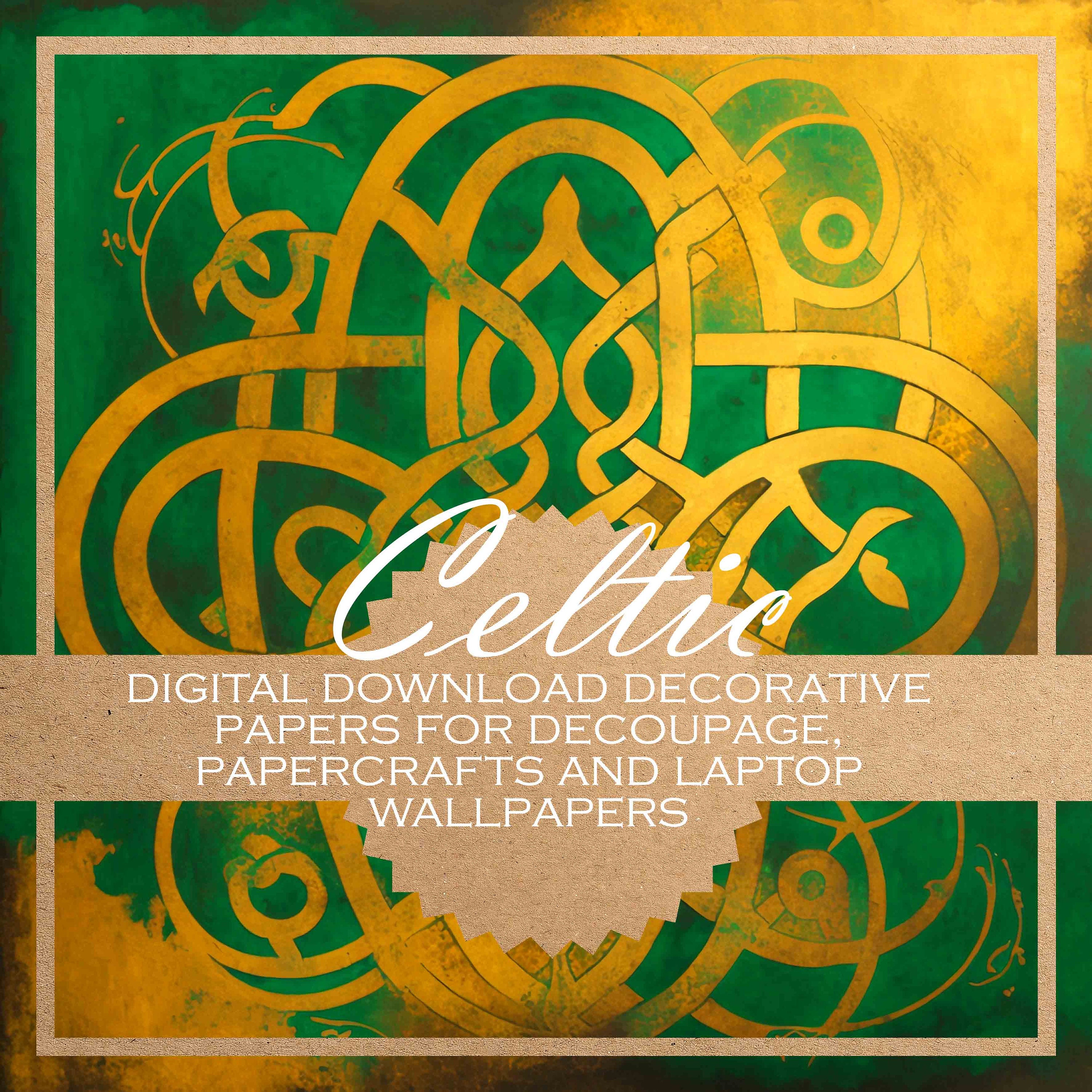Celtic: Decoupage Download 10x Beautiful DIGITAL PAPERS Suitable for ...