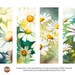 Daisy: Printable Digital Bookmarks - Just Download and Print - 12x ...