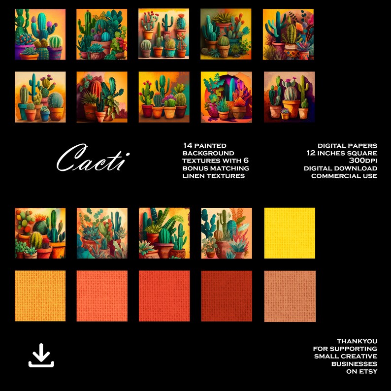 Cacti: Decoupage Papers / Download Beautiful DIGITAL PAPERS for All ...