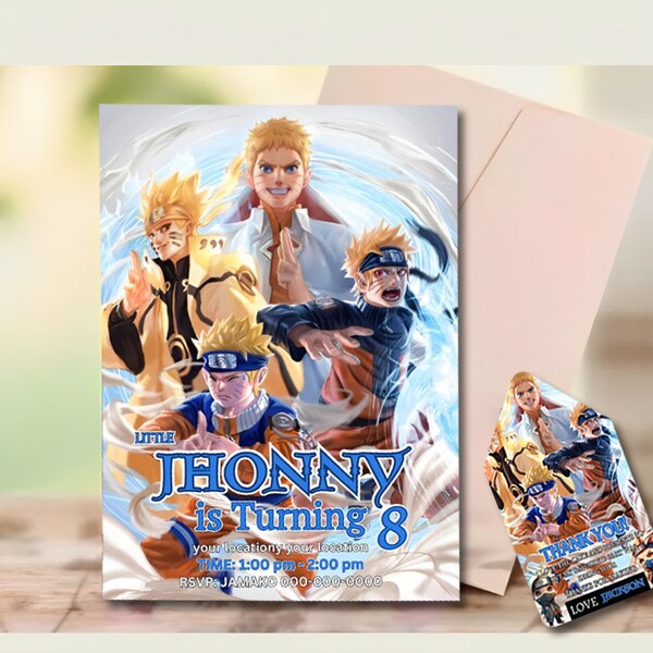 Akatsuki Invitation - Etsy