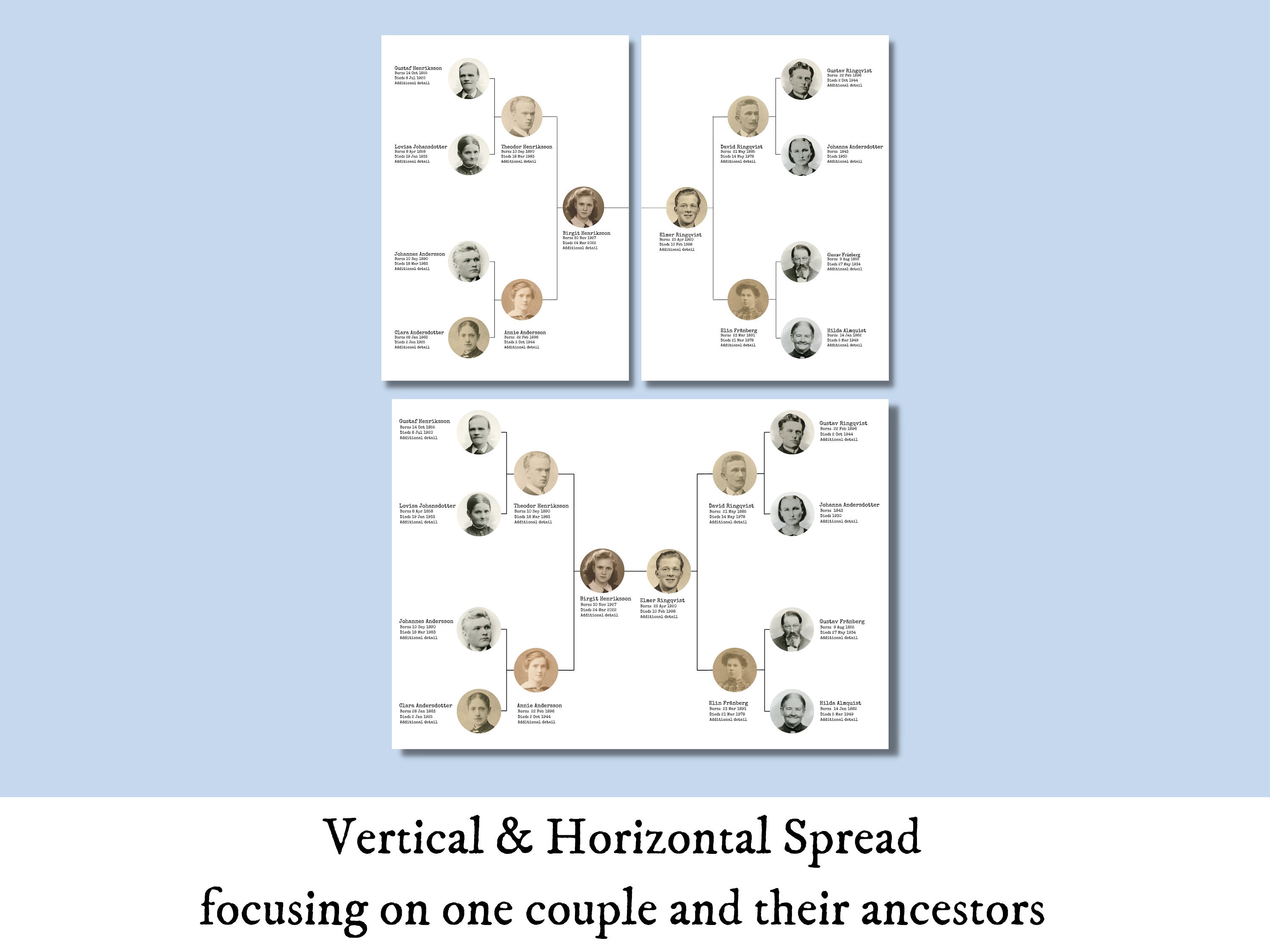 Family Tree Template A4 & Letter Size Genealogy Family - Etsy Australia