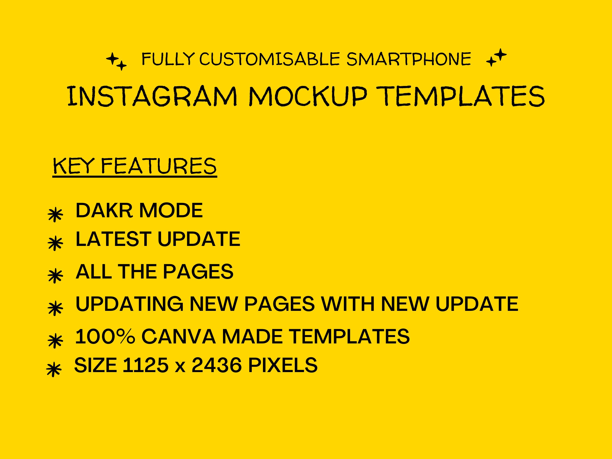 Instagram Mockup Canva Template Bundle, Customisable Mockup, Branding ...