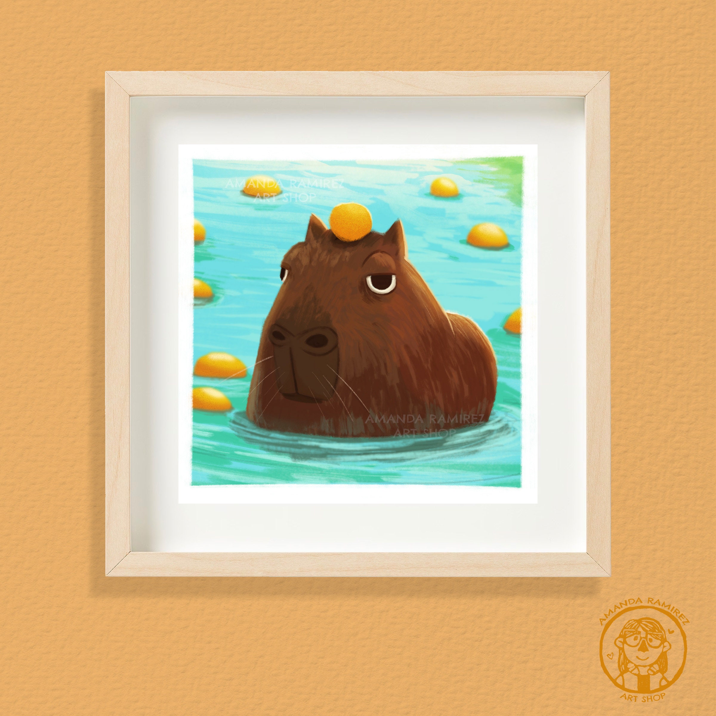 Capybara Art Print - Etsy