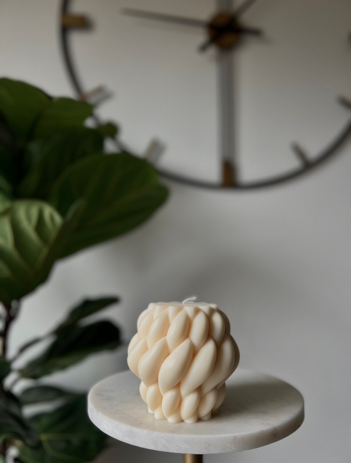 Knitted Candle Shaped Candle Twisted Rope Candle Coffee Table Decor - Etsy