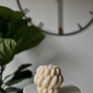 Knitted Candle Shaped Candle Twisted Rope Candle Coffee Table Decor - Etsy