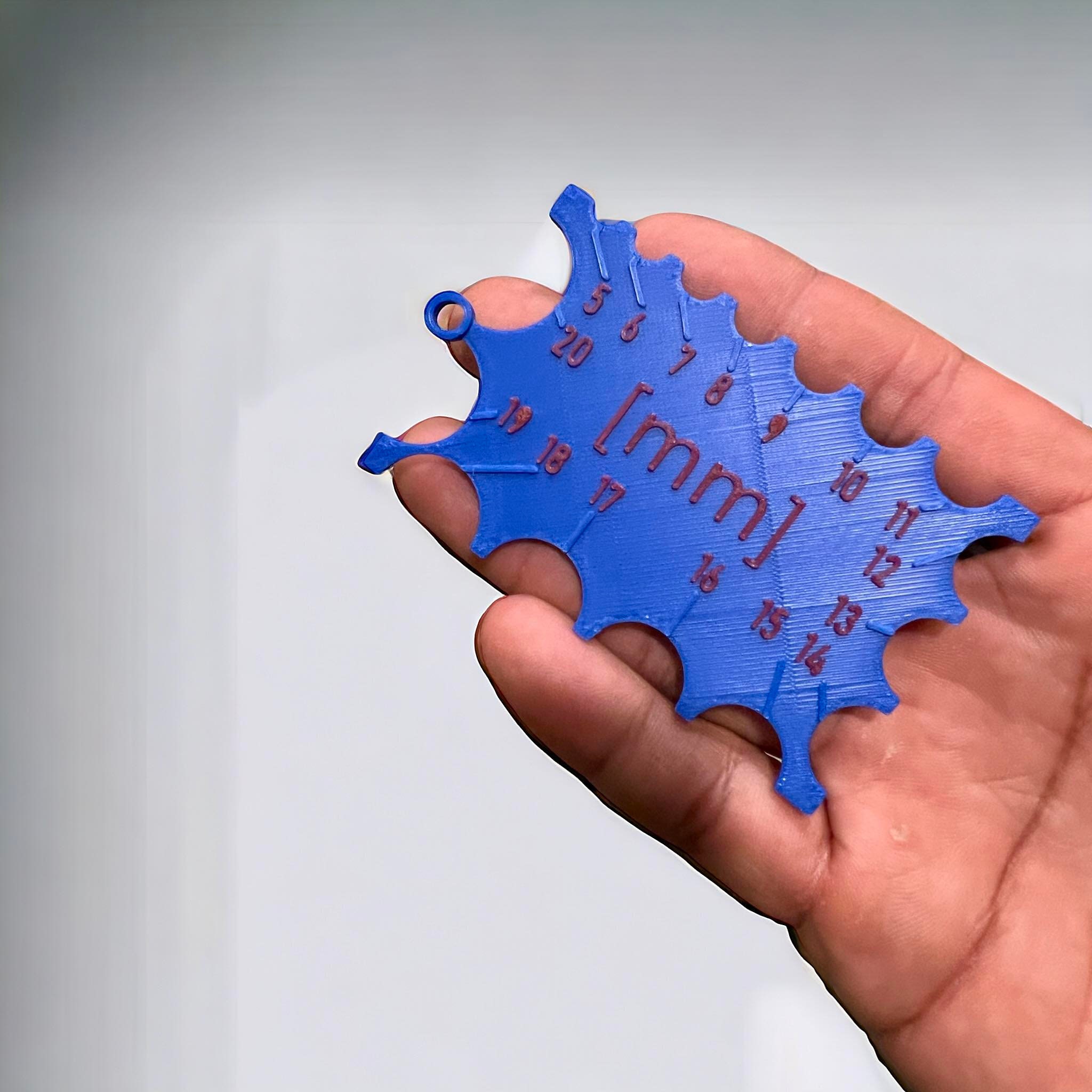 Wire Gauge Keychain 3D Printed - Etsy