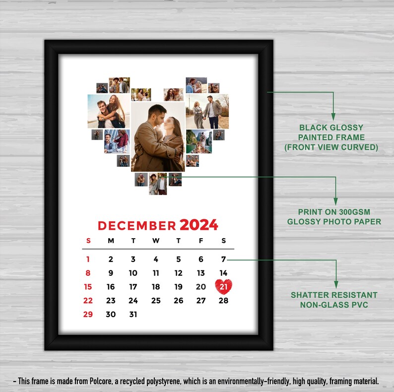 Personalized Anniversary Timeline Poster, Photo Collage Keepsake - Etsy