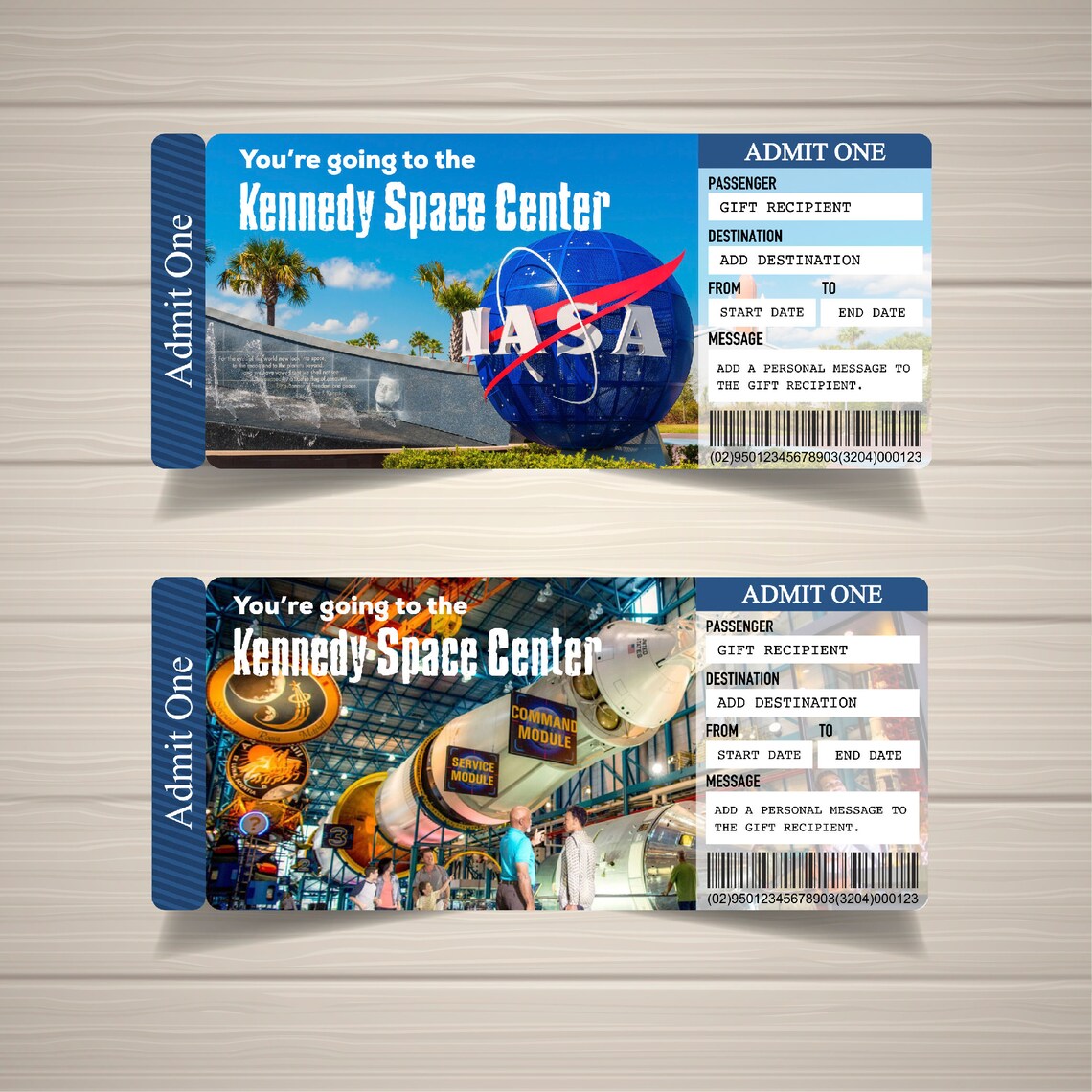 Printable Kennedy Space Center Surprise Trip Ticket, NASA Space Ticket ...