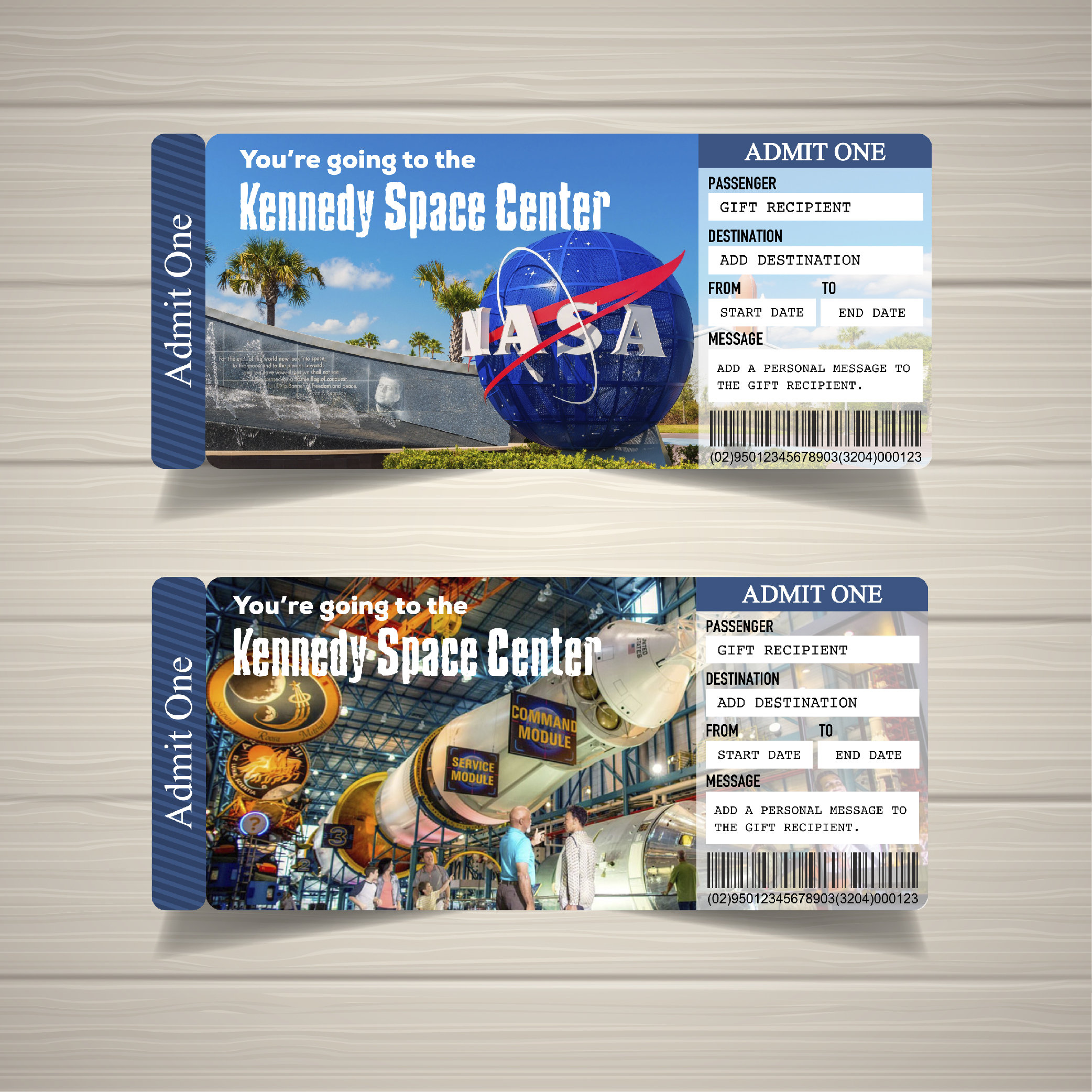 Printable Kennedy Space Center Surprise Trip Ticket, NASA Space Ticket ...