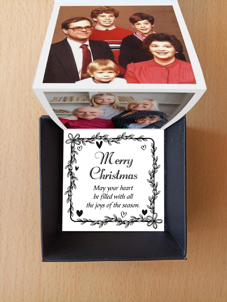 Personalized Christmas Gift Photo Box, Custom Keepsake Gift - Etsy