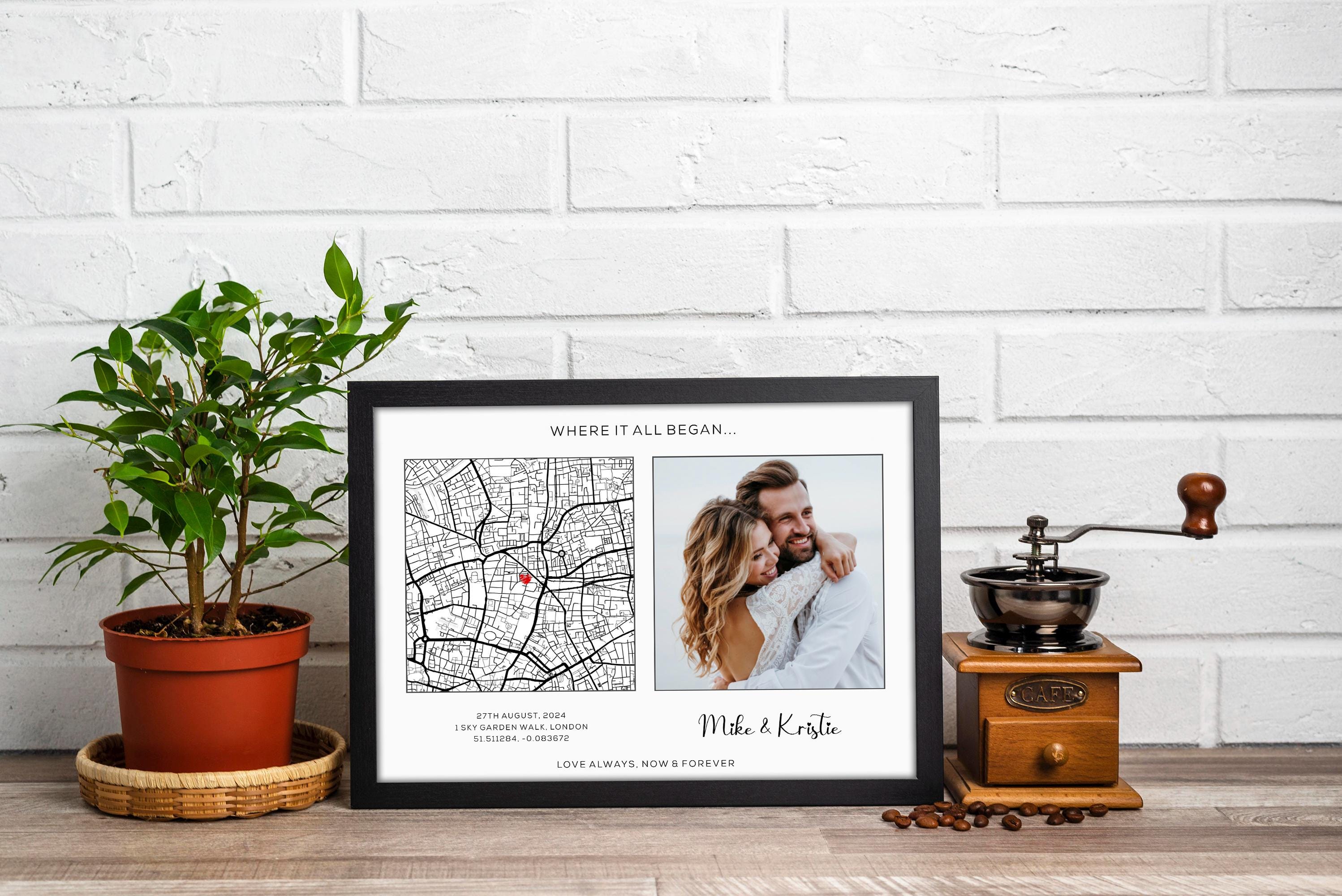 Personalized Where It All Began Poster, Anniversary Gifts, Engagement ...