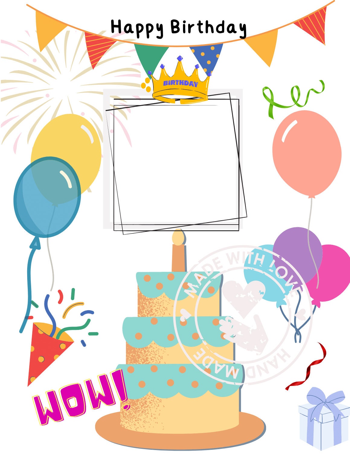 High-resolution Printable Birthday Countdown Planner and Happy Birthday ...