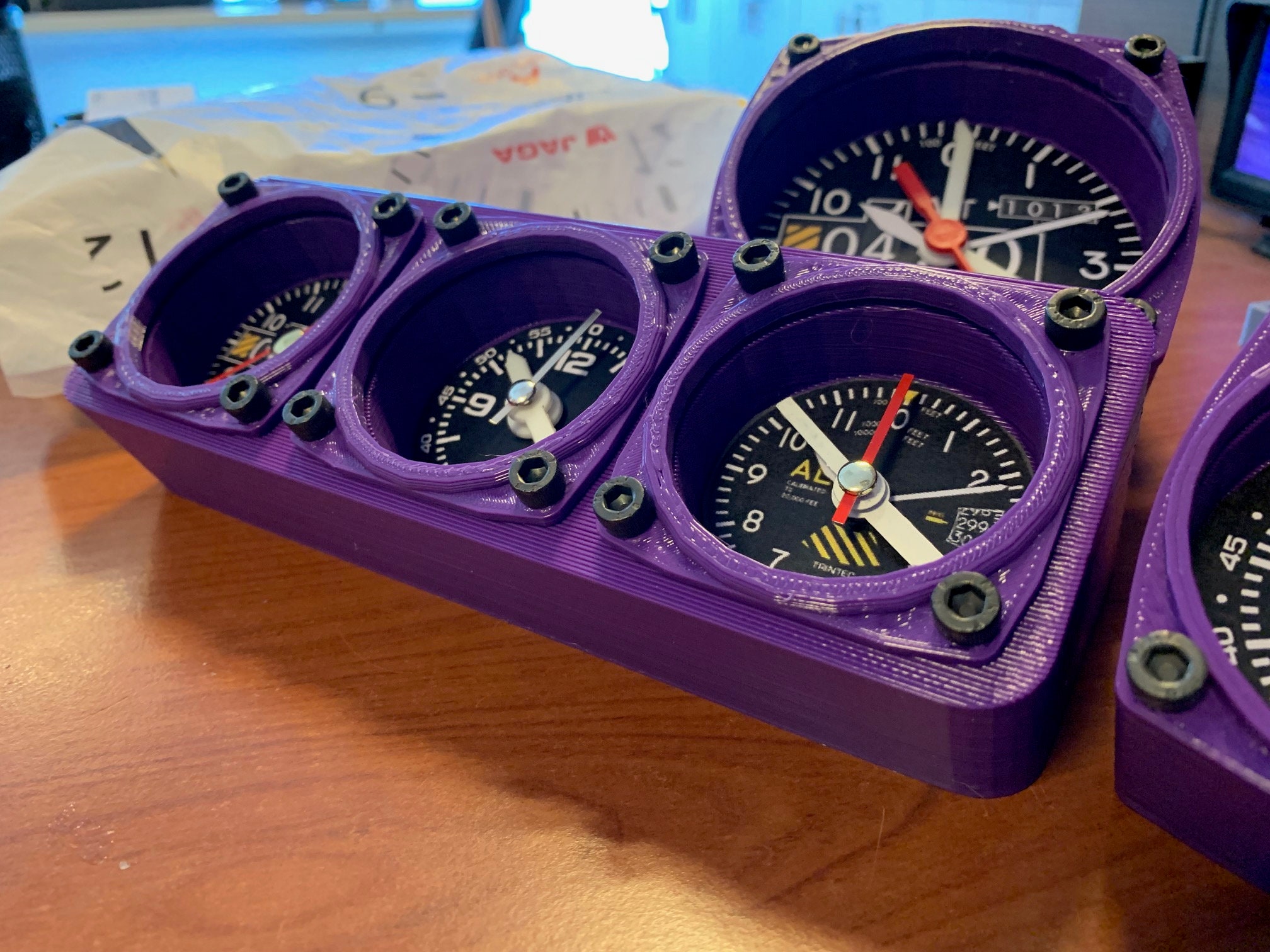 Aviation Aircraft Style Desktop Clock - Etsy