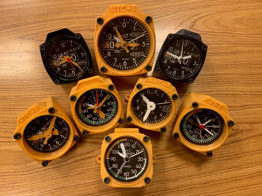 Aviation Aircraft Style Desktop Clock - Etsy