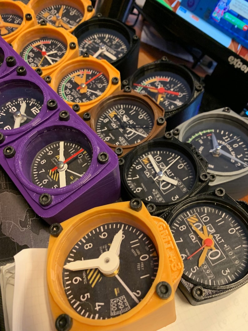Aviation Aircraft Style Desktop Clock - Etsy