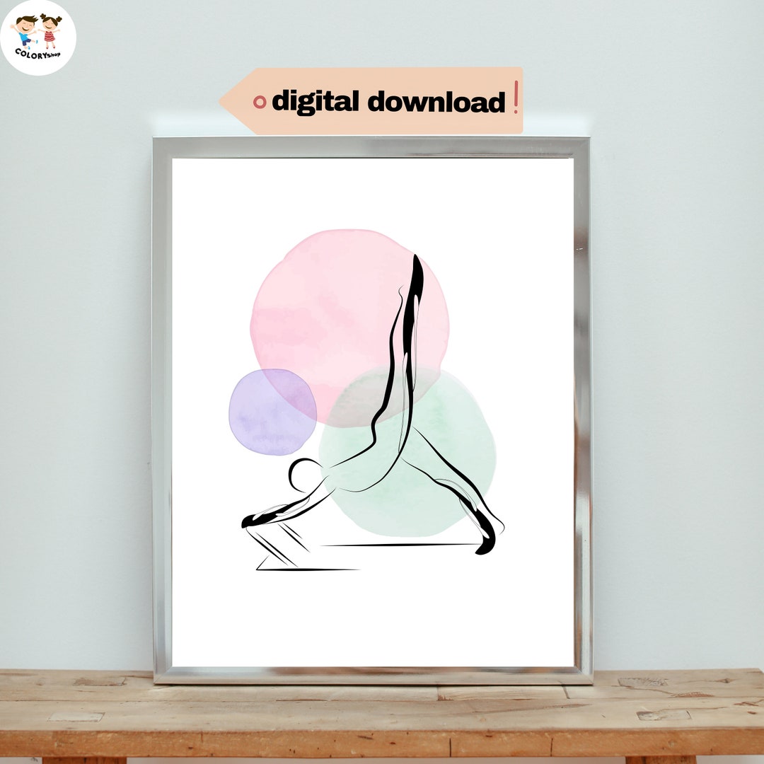 PILATES POSTER. Pilates Mat/reformer Wall Art. Pilates Art Print ...