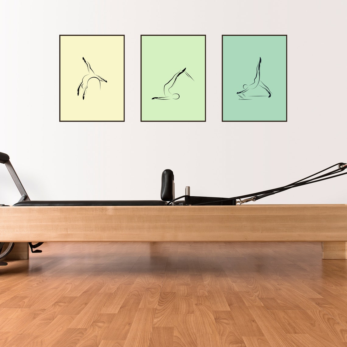PILATES POSTER. Set of 3 Pilates Poster. Pilates Art Print. Pilates ...