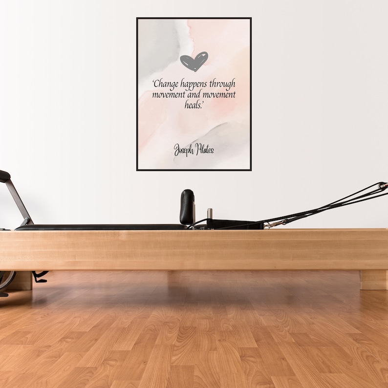PILATES POSTER. Pilates Quote. Pilates Art Print. Pilates Wall Art ...