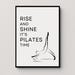 PILATES POSTER. Pilates Quote. Pilates Wall Art. Pilates Art Print ...