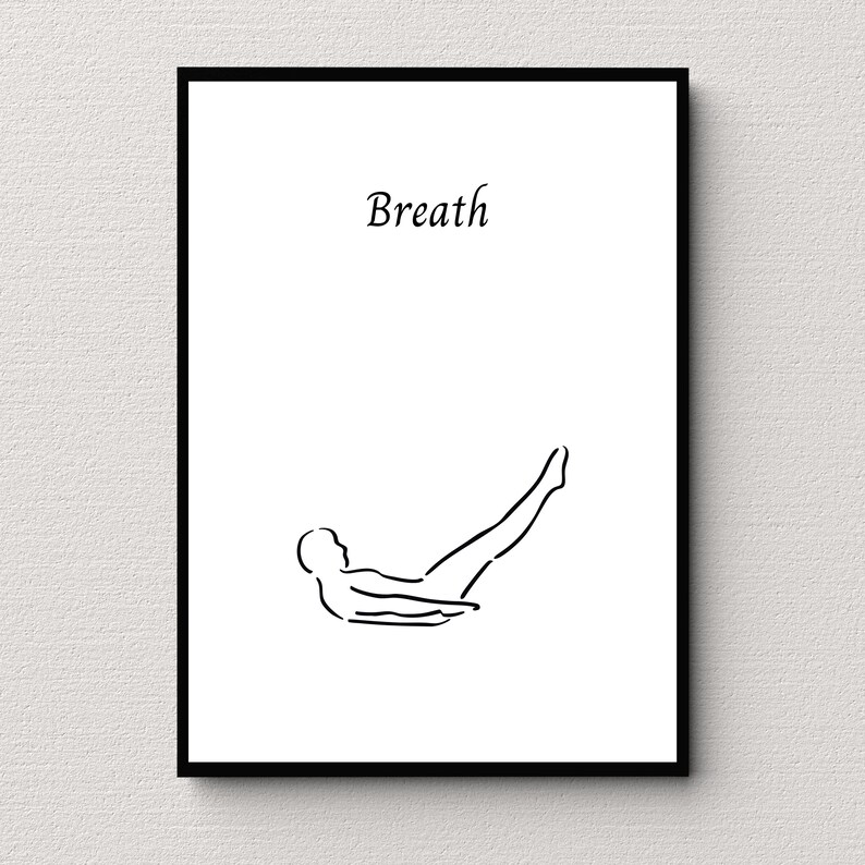 Pilates Principles Poster Set: Minimalist Studio Art (digital Download ...