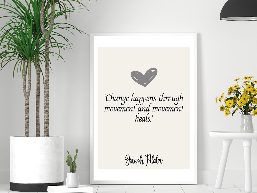 Pilates Quote Art Print: Inspirational Studio Decor (digital Download ...