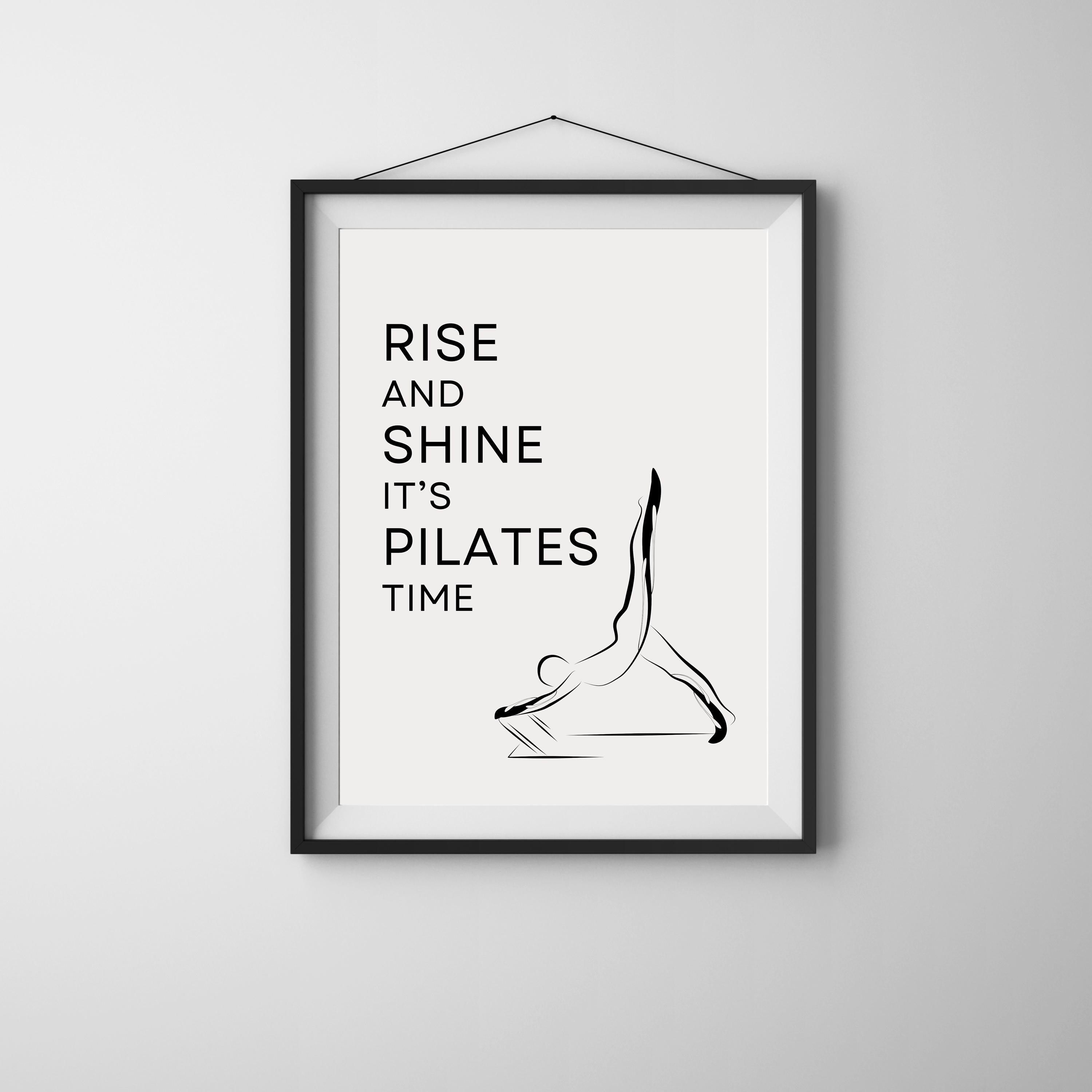 PILATES POSTER. Pilates Quote. Pilates Wall Art. Pilates Art Print ...