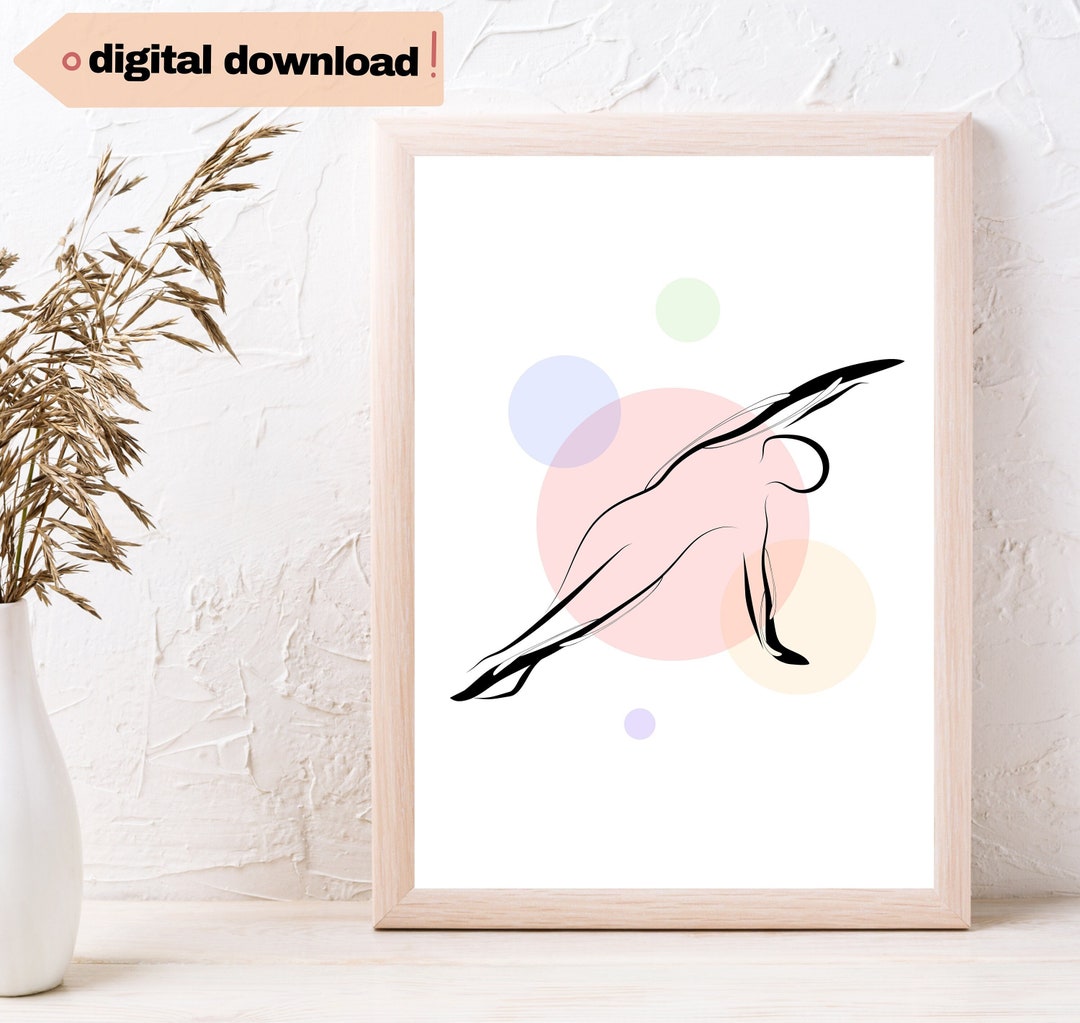 PILATES POSTER. Pilates Mat/reformer Wall Art. Pilates Art Print ...