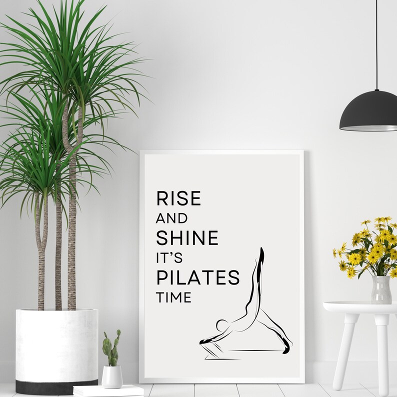 PILATES POSTER. Pilates Quote. Pilates Wall Art. Pilates Art Print ...