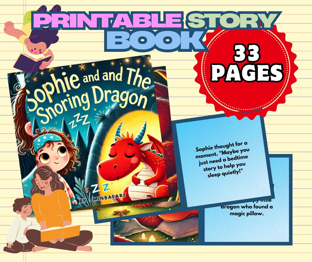 Minbaeart Printable Story Book for Kids for 5 Years + - Etsy