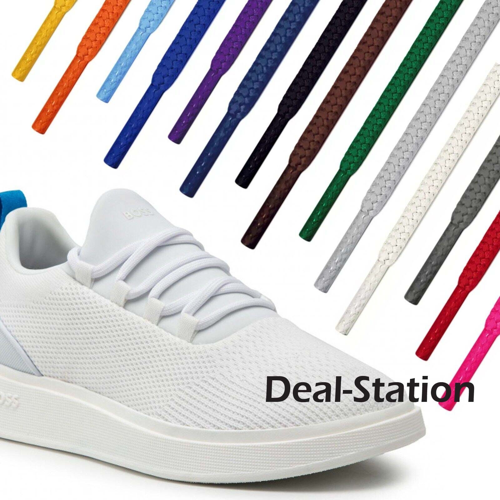 Shoe Laces Round Shoelaces Colour Trainer Boots Running Hiking Quality ...