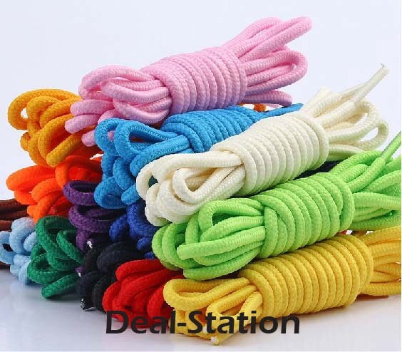 Shoe Laces Round Shoelaces Colour Trainer Boots Running Hiking Quality ...