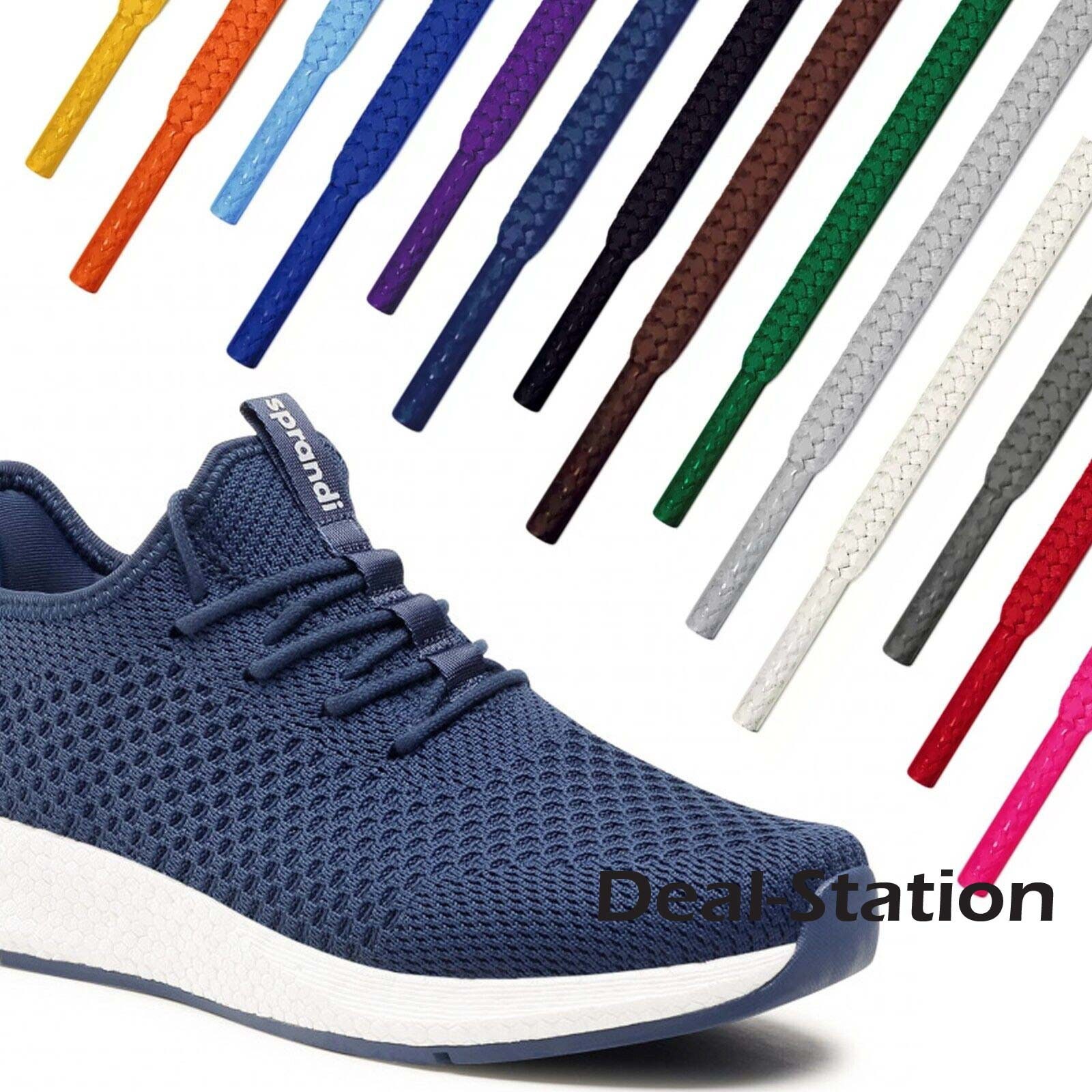 Shoe Laces Round Shoelaces Colour Trainer Boots Running Hiking Quality ...