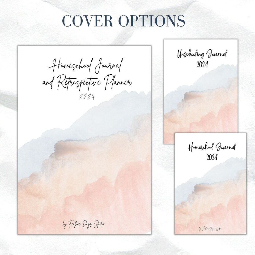 Unschooling Journal, Retrospective Planner, Printable, Reverse Planner ...