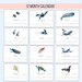 2024 Linear Calendar, Printable, Montessori Calendar, Watercolour ...