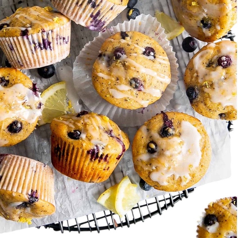 Lemon Blueberry Muffins - Etsy
