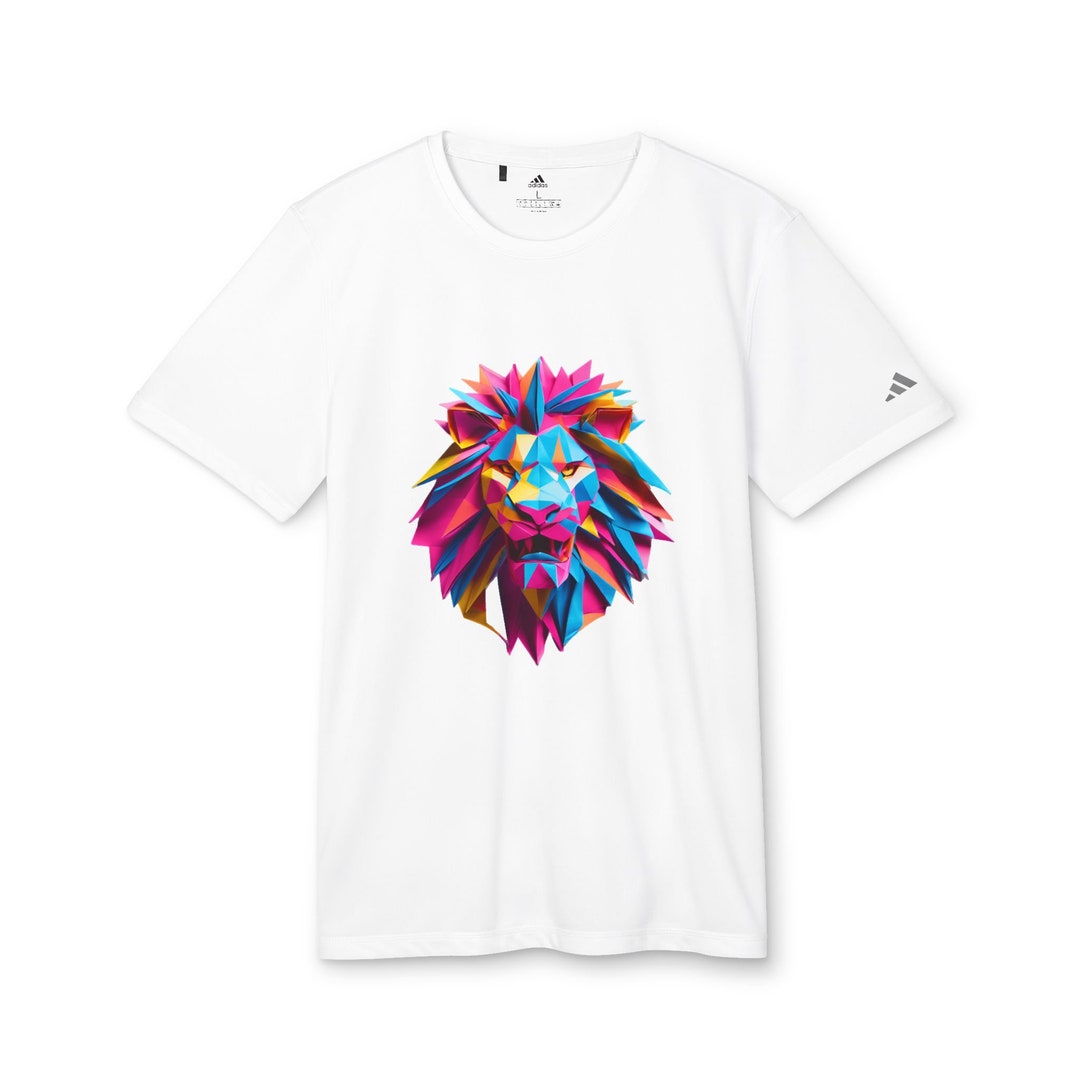 Adidas® Sport T-shirt With Origami Lion - Etsy