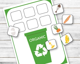 Recycle Sorting Activity Trash Preschool Toddler Printable Reduce Reuse ...