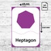 Geometric Shapes Flashcards: Colorful Minimalist Printable (PDF) - Etsy