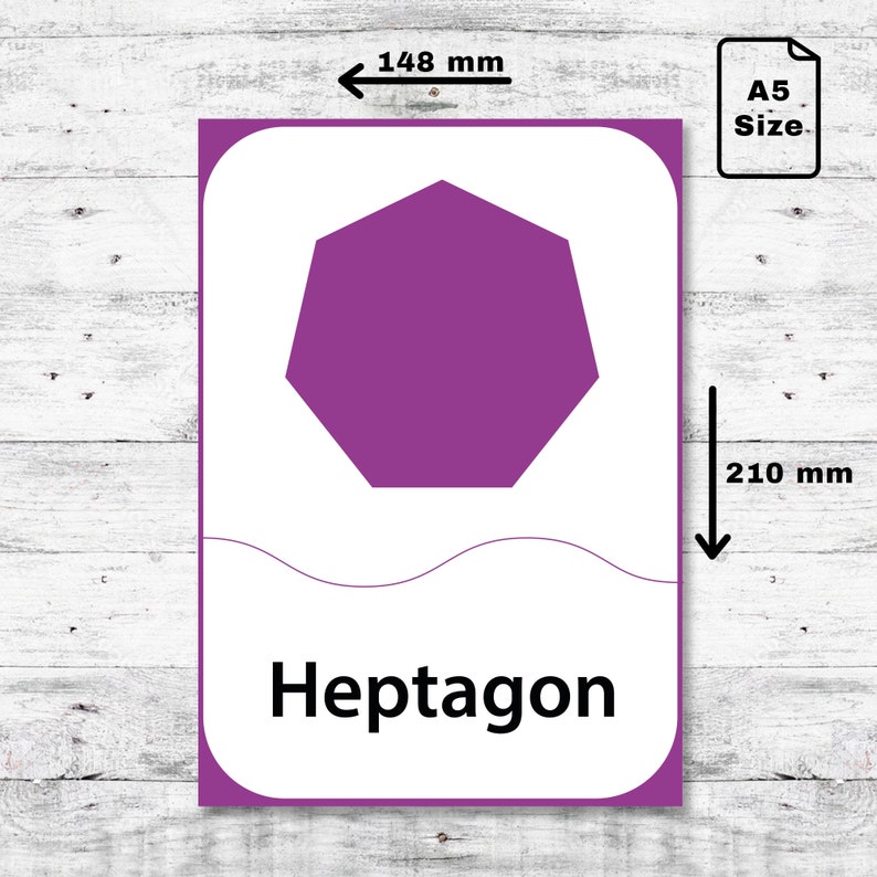 Geometric Shapes Flashcards: Colorful Minimalist Printable (PDF) - Etsy