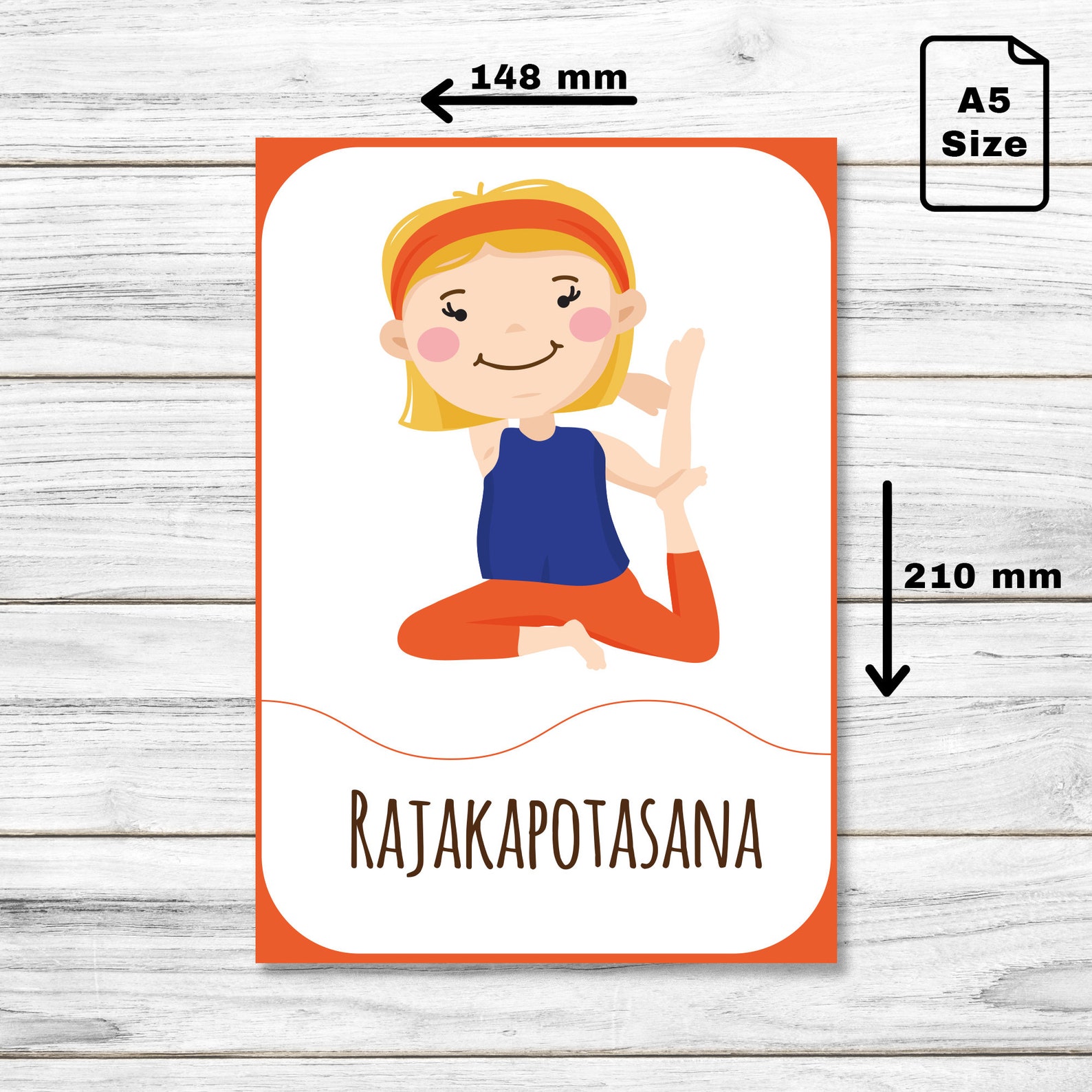 Printable Kids Exercise Cards, Digital Active Kid Card Set, Set of 16 ...