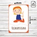 Printable Kids Exercise Cards, Digital Active Kid Card Set, Set of 16 ...