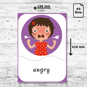 12 PDF Digital Printable Emotion Cards, Feelings & Emotion Cards ...