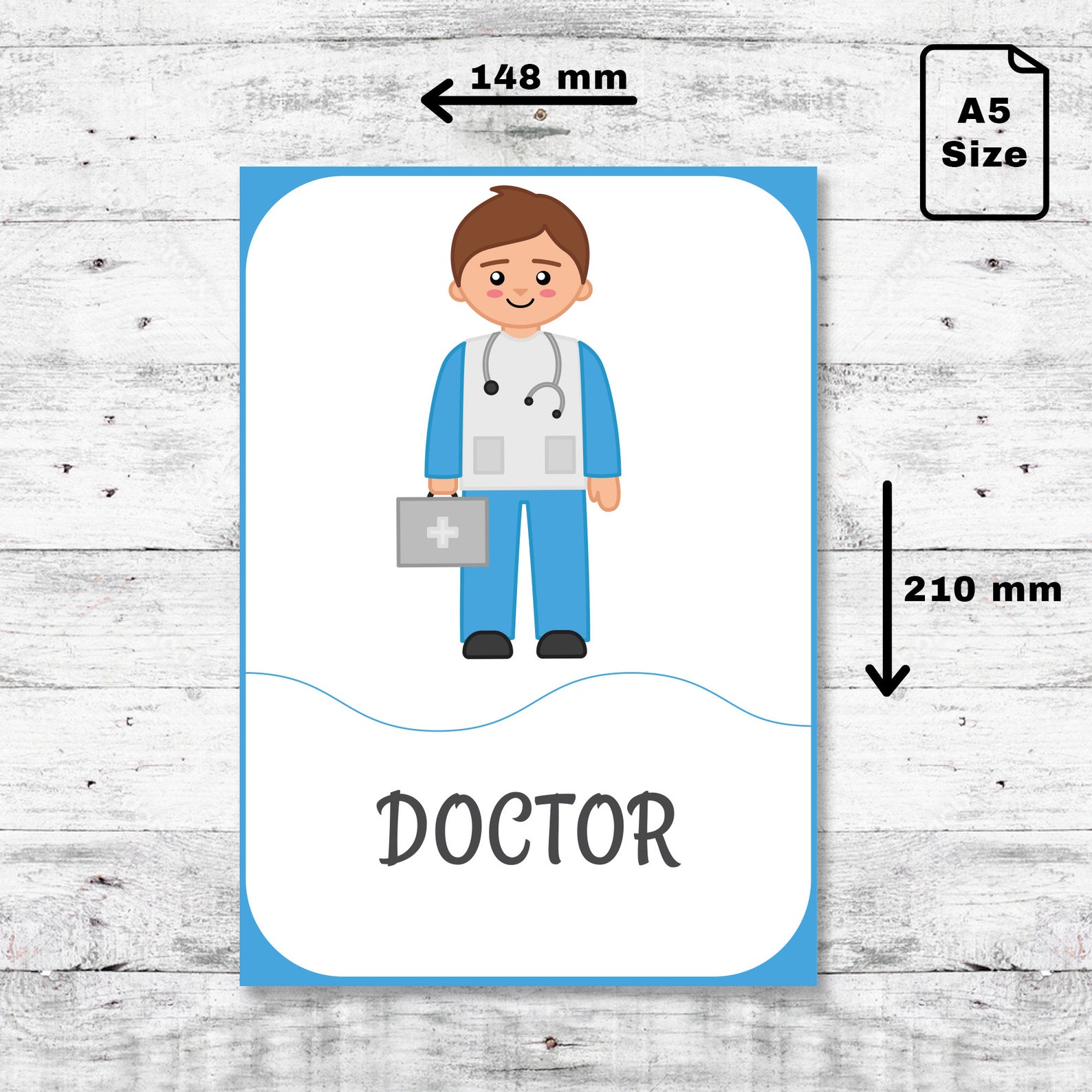 Occupation Printable Flash Cards, Kindergarten Printable Flash Cards ...