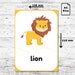 Animal Flash Cards for Children Montessori Animal Flash Cards Animal ...