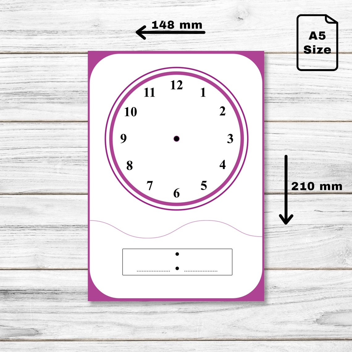Prinable Telling the Time Blank Clocks Worksheet Template - Analog ...