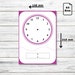 Prinable Telling the Time Blank Clocks Worksheet Template - Analog ...