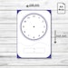 Prinable Telling the Time Blank Clocks Worksheet Template - Analog ...