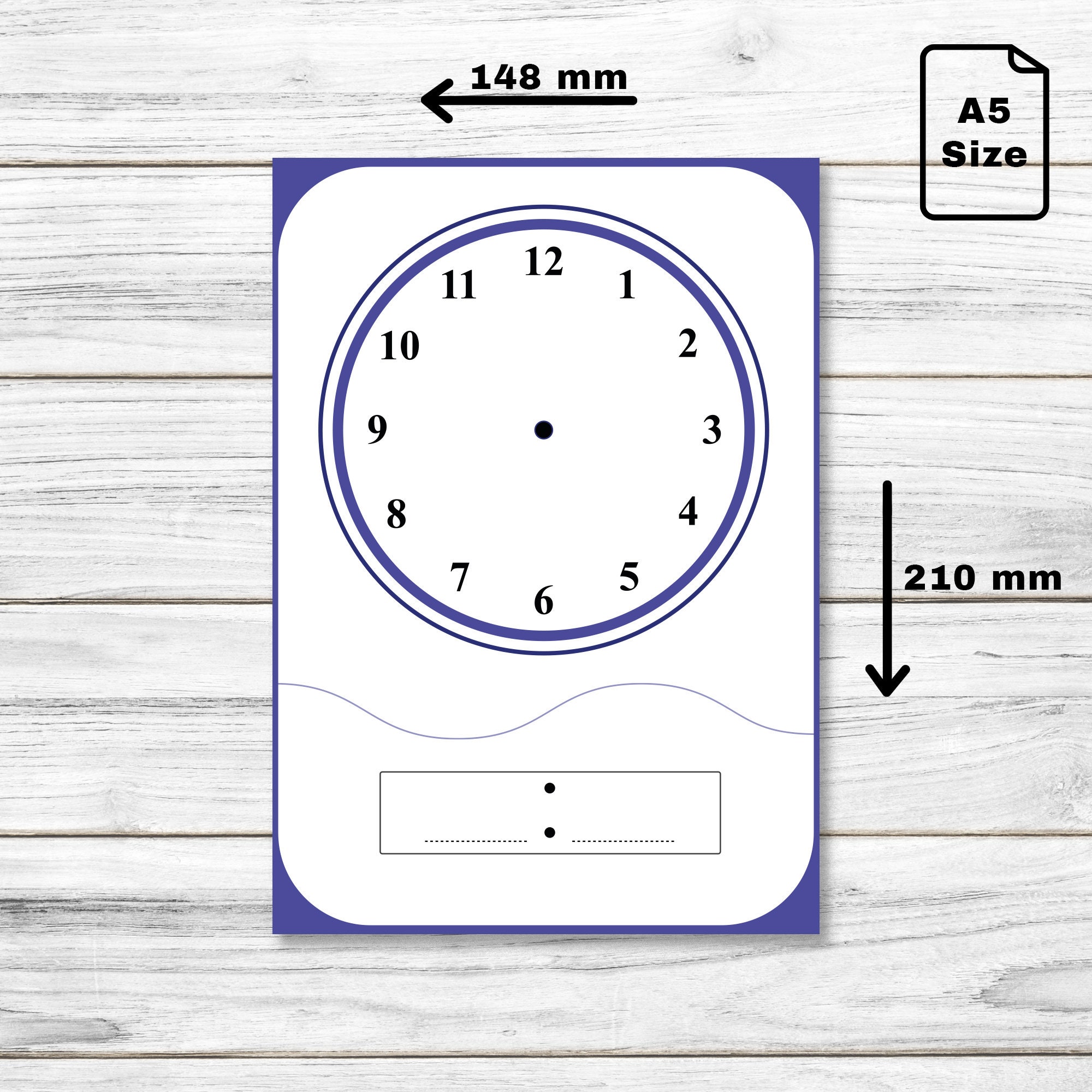 Prinable Telling the Time Blank Clocks Worksheet Template - Analog ...